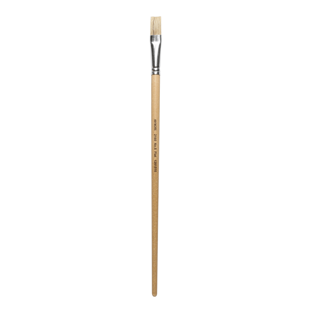 Artworx Paint Brush 2160 Flat Size 8 14mm | Art Supplies — Discount Office