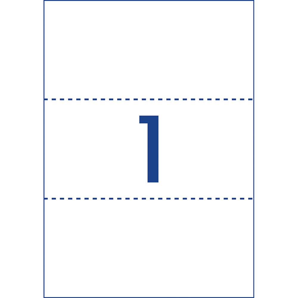 Avery Brochures C32290 Tri Fold DL A4 Inkjet Laser Labels 1up 20 Sheet ...