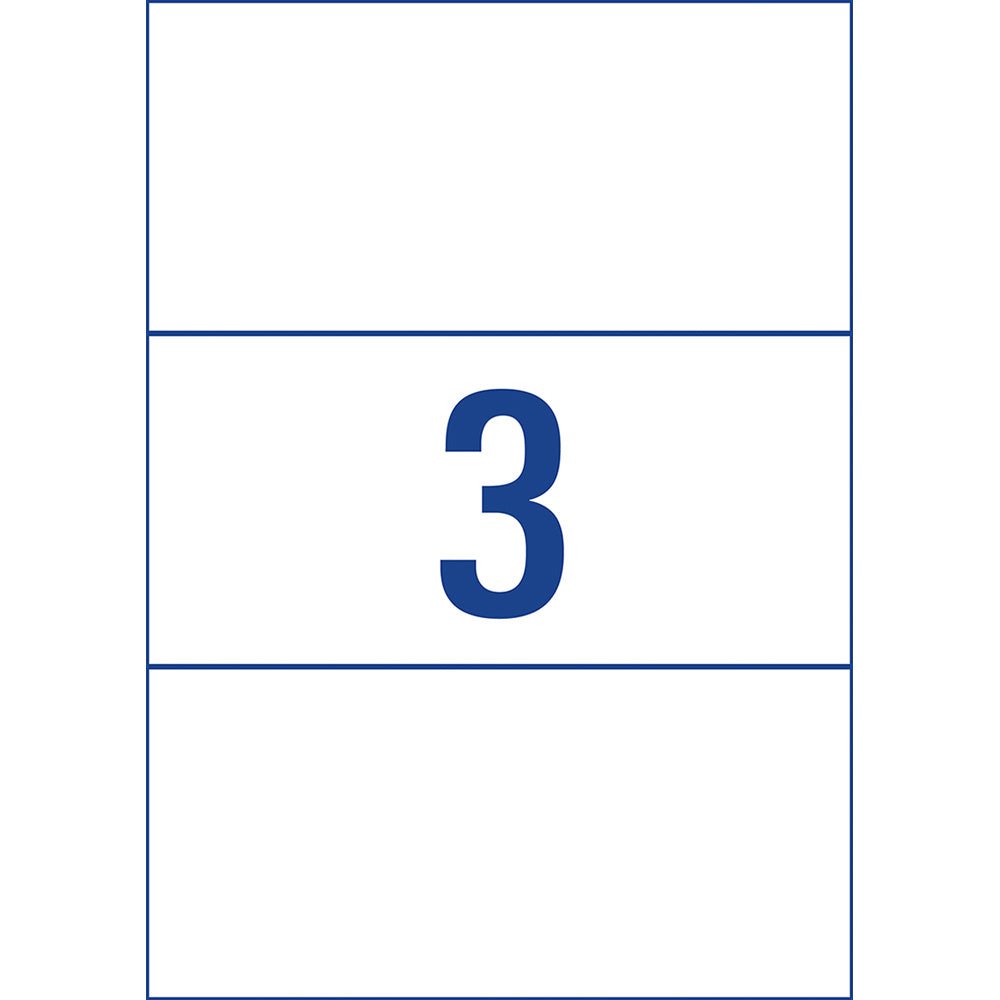 Avery Compliment Card C32295 Matt White D/S Laser Labels 210x99mm 3up ...