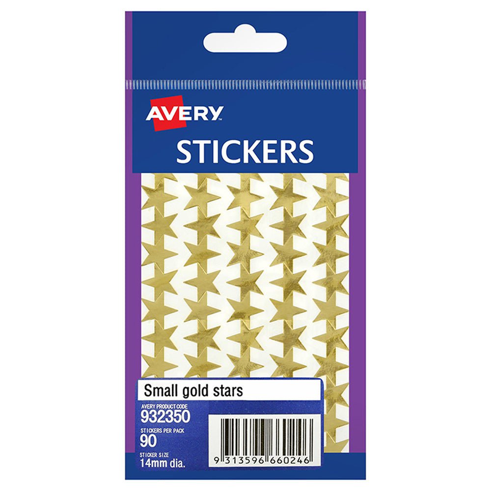 Avery Gold Star Stickers 14mm | Avery — Discount Office