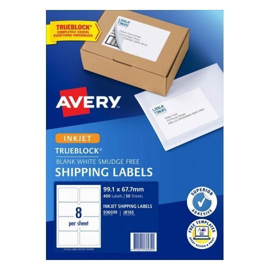 Avery J8165 Labels 8's x 50 Sheets | Avery — Discount Office