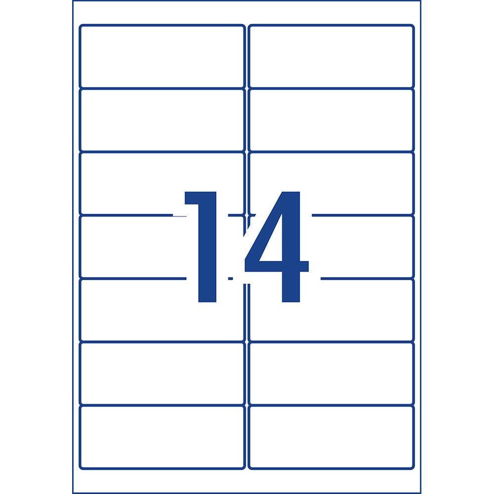 Avery L7163 General Use Labels 14's x 100 Sheets | Avery — Discount Office