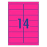 Avery L7163FP Fluoro Pink Labels 14's x 25 Sheets | Avery — Discount Office