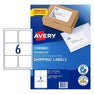 Avery L7166 Labels 6's x 100 Sheets | Avery — Discount Office