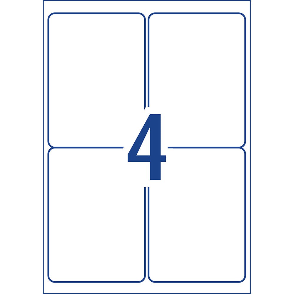 Avery L7169 Labels 4's x 100 Sheets | Avery — Discount Office