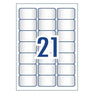 Avery L7560 Clear Labels 21's x 25 Sheets | Avery — Discount Office