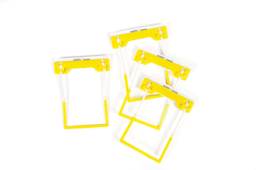 Avery Tubeclip File Fastener with Base - Yellow | Avery — Discount Office