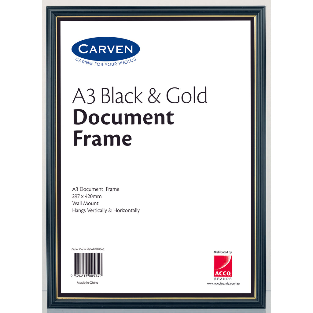 A3 Document Frame Black & Gold | Frames — Discount Office