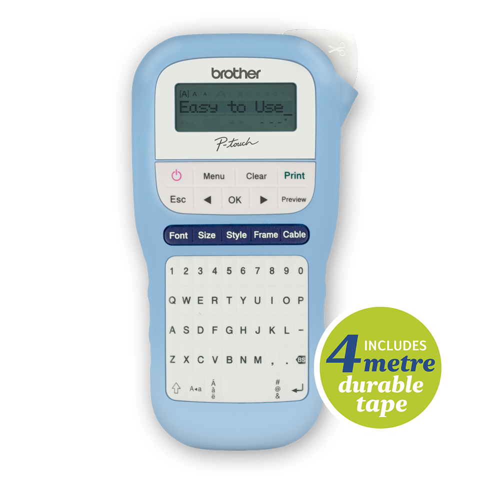 Brother PTH110 / PTH 110 PTouch Label Maker, Light Blue | Brother ...