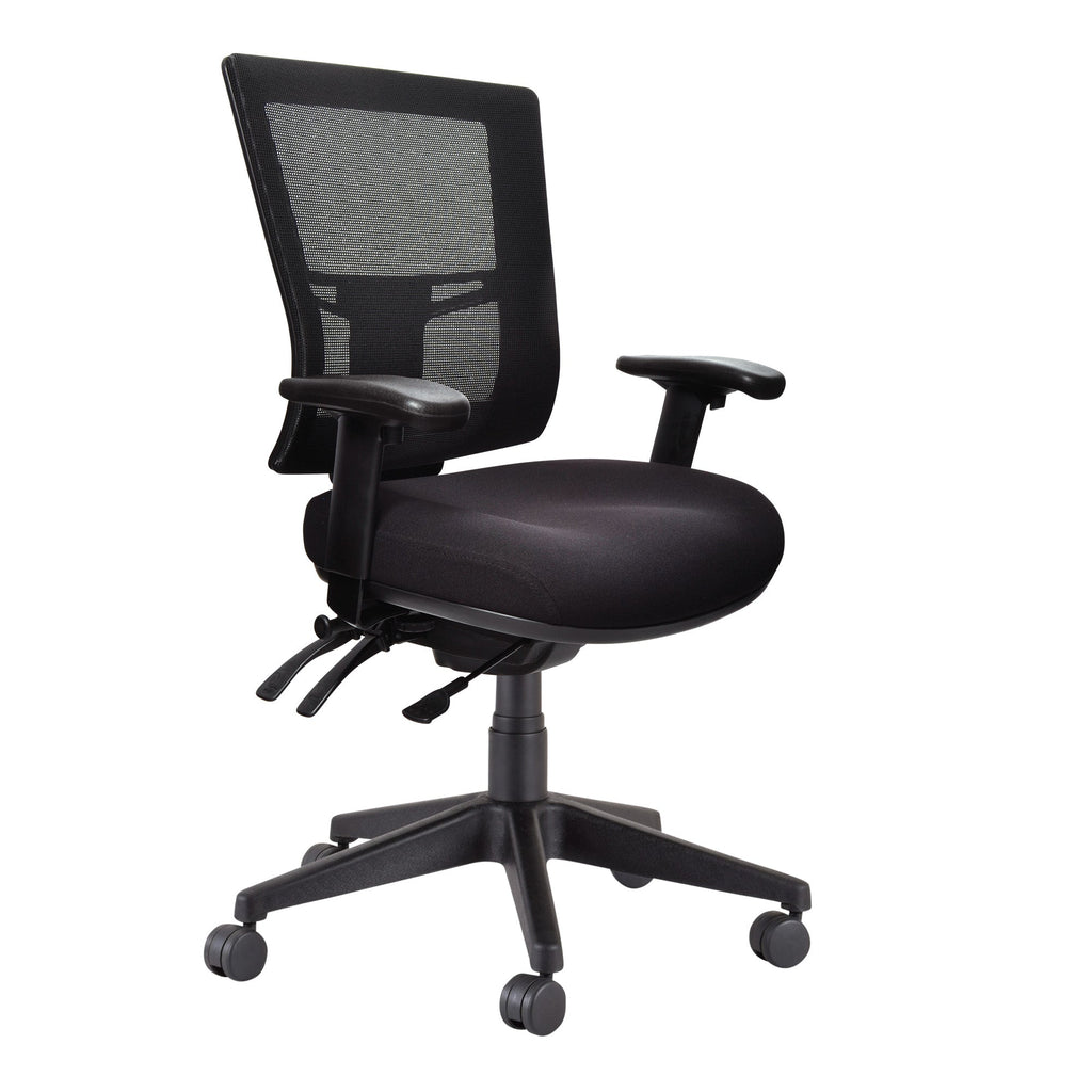 Buro Metro II 24/7 Mesh Back Ergonomic Chair, Nylon Base with Armrest ...