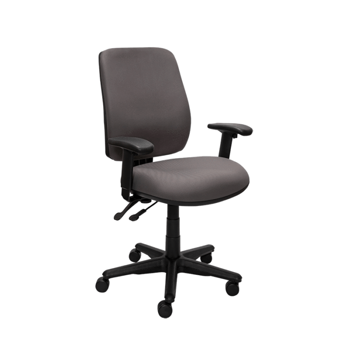 Buro Roma 2 Lever High Back Ergonomic Office Chair With Armrests, Nylo ...