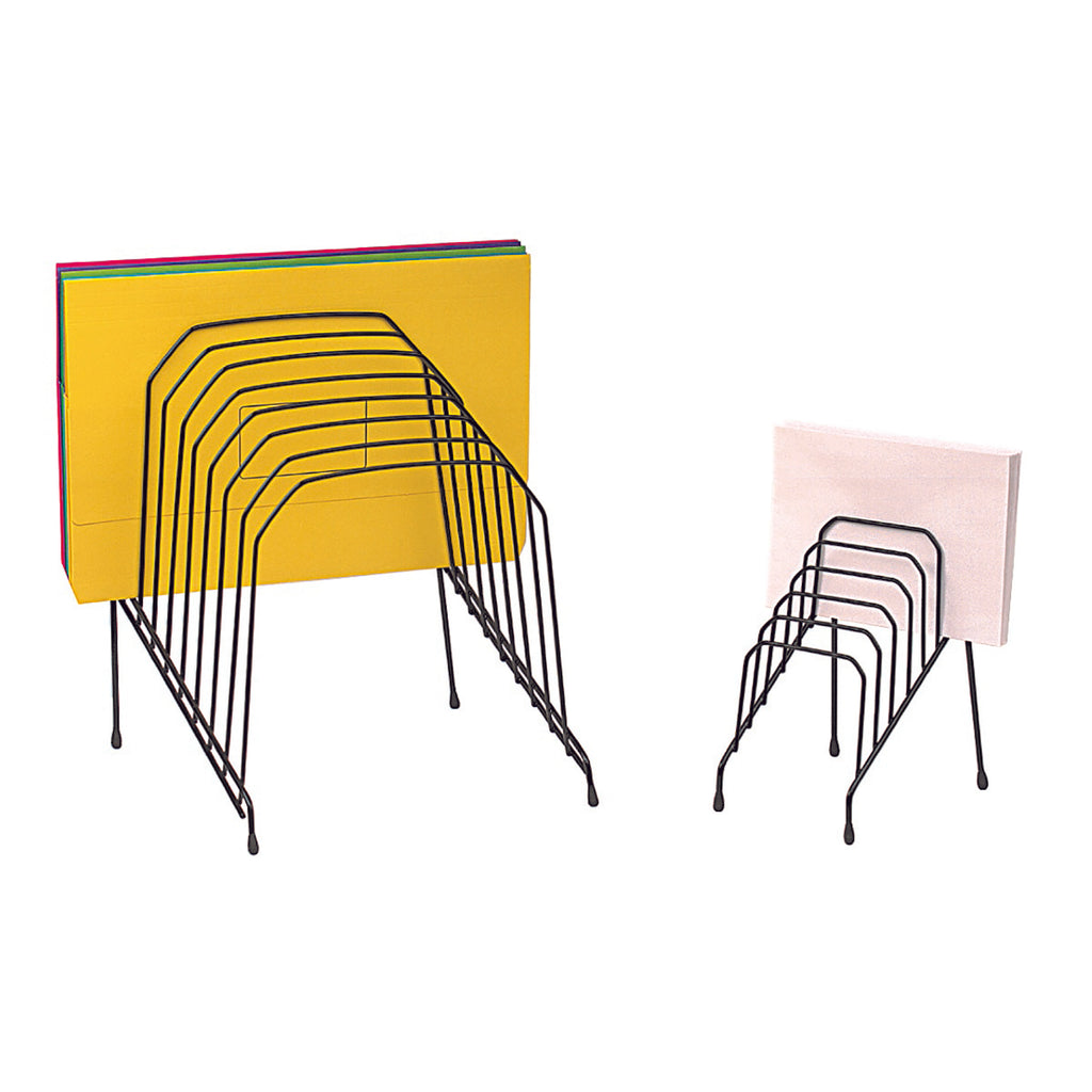 Marbig Step File Organiser, 6 Slots - Black | Desk & File Organisers ...