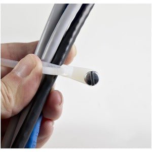 Cable Zip Ties, Self Locking, With Mounting Hole, 10cm x 2mm, 24mm Bun ...