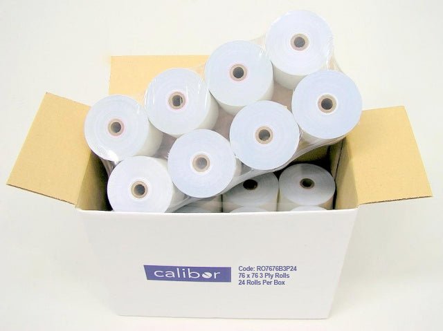Calibor Paper Roll 3 Ply 76mm x 76mm 24 Rolls | Calibor — Discount Office