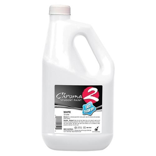 Chroma C2 Student Paint 2 Litres - White | Acrylic Paints — Discount Office