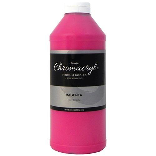 Chromacryl Acrylic Paint 1 Litre - Magenta | Acrylic Paints — Discount ...