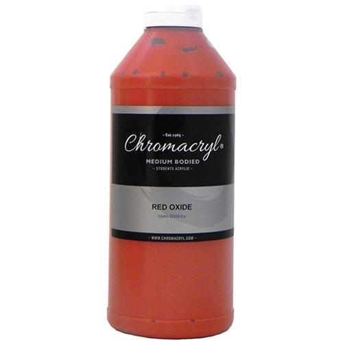 Chromacryl Acrylic Paint 1 Litre - Red Oxide | Acrylic Paints ...
