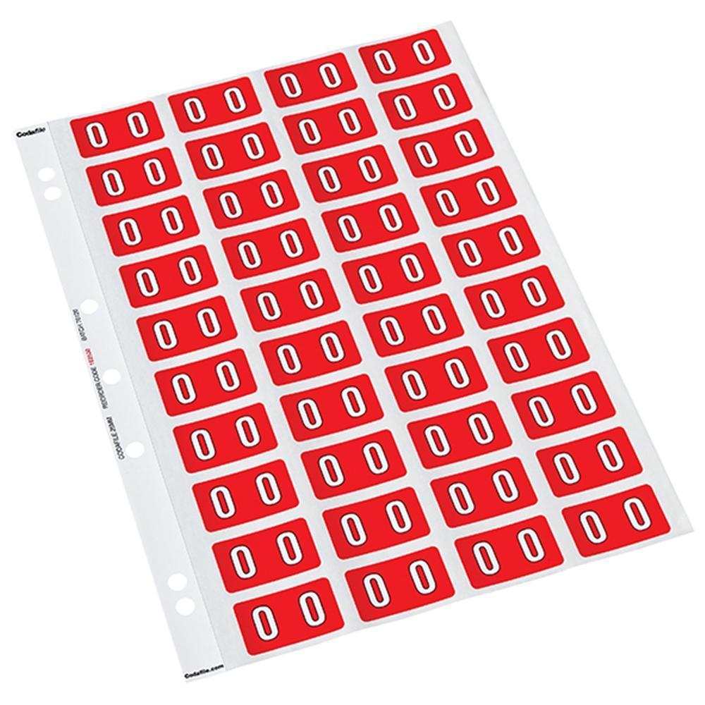 Codafile Numeric Labels - 0 (200 Labels) | Codafile — Discount Office