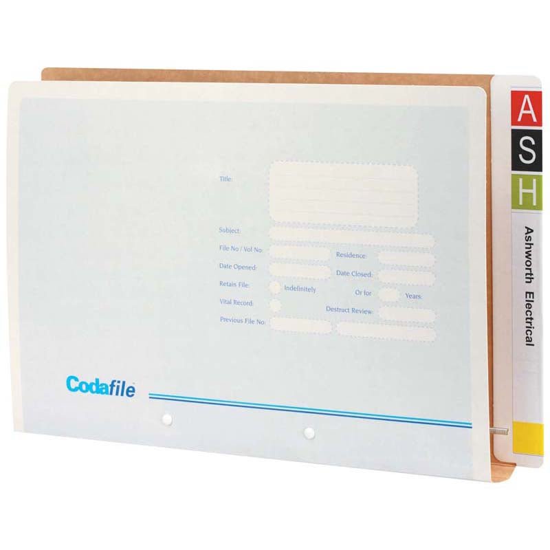 Codafile Standard File with Fitted Spiral Spring x 50 | Codafile ...