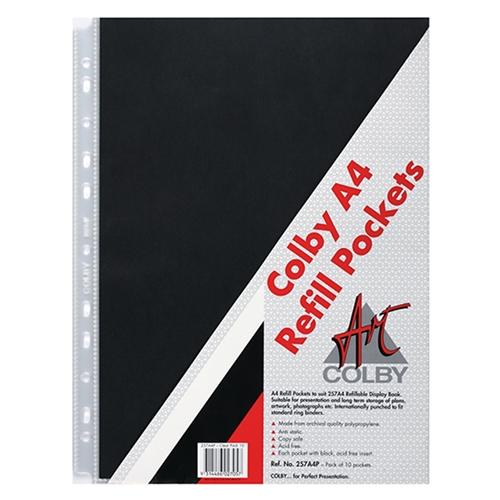 Colby Art Display Book A4 Refills, 10 Pocket | Art Cases & Storage ...
