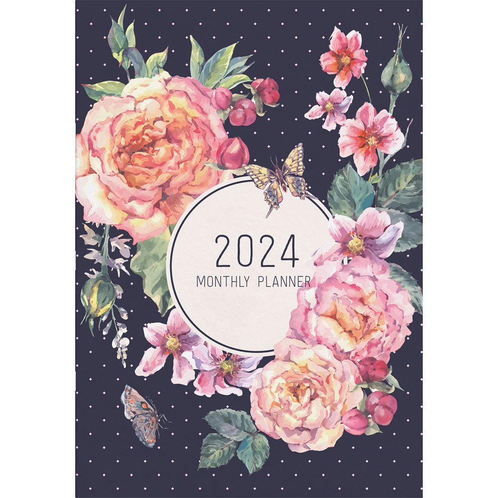 Collins Diary A5 Monthly Planner Botanical | Collins — Discount Office