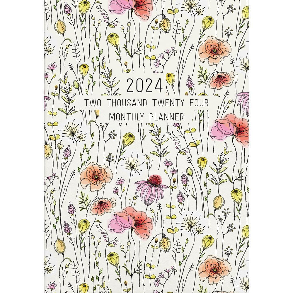 Collins Diary A5 Monthly Planner Wildflowers | Collins — Discount Office