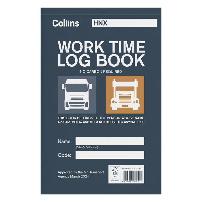Collins Driving Log Book Triplicate - 50 Sets | Business Books ...