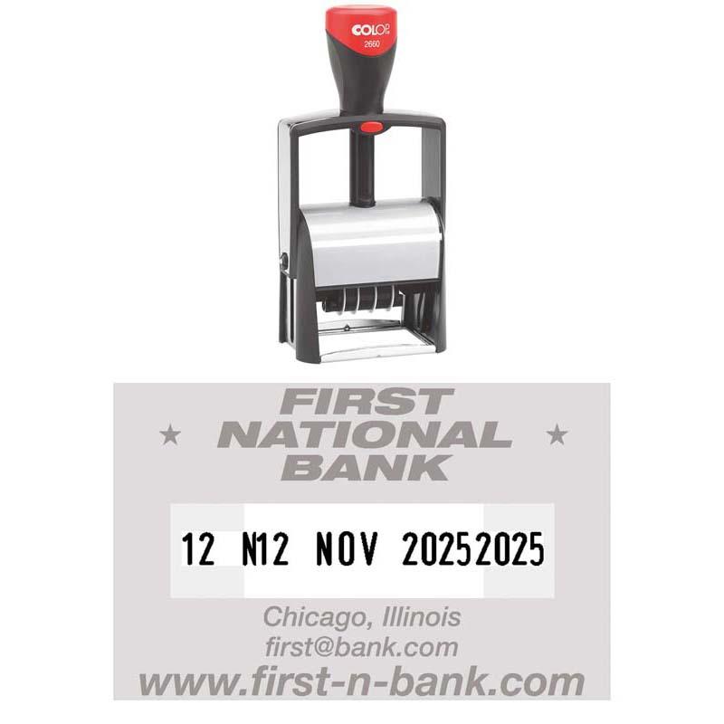 Colop Stamp Dater 2660 Metal Frame Classic Line | Colop — Discount Office