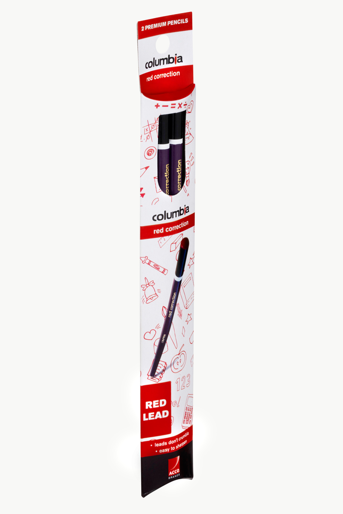 Columbia Correction Red Pencil Round Pack of 2 | Columbia — Discount Office