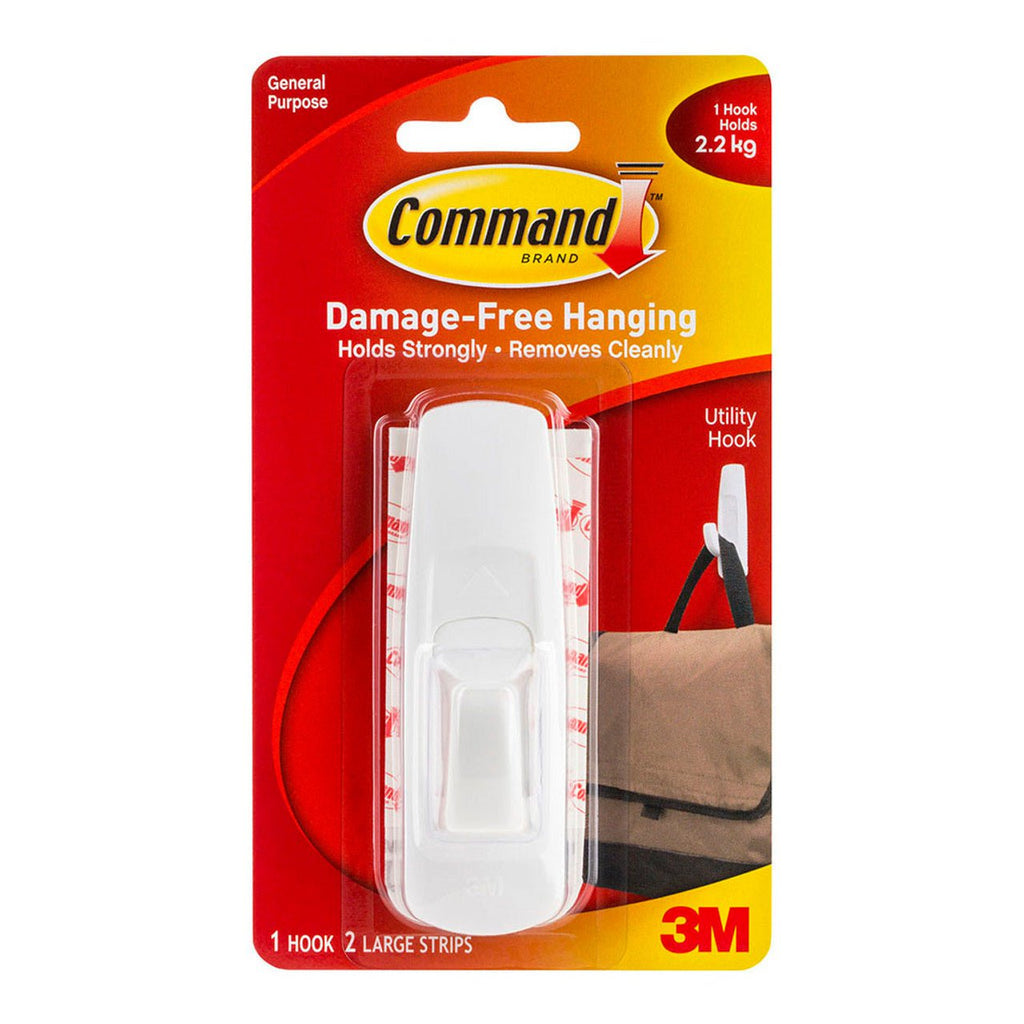 Command 3M Large Utility Hook | Adhesives, Tapes & Dispensers ...