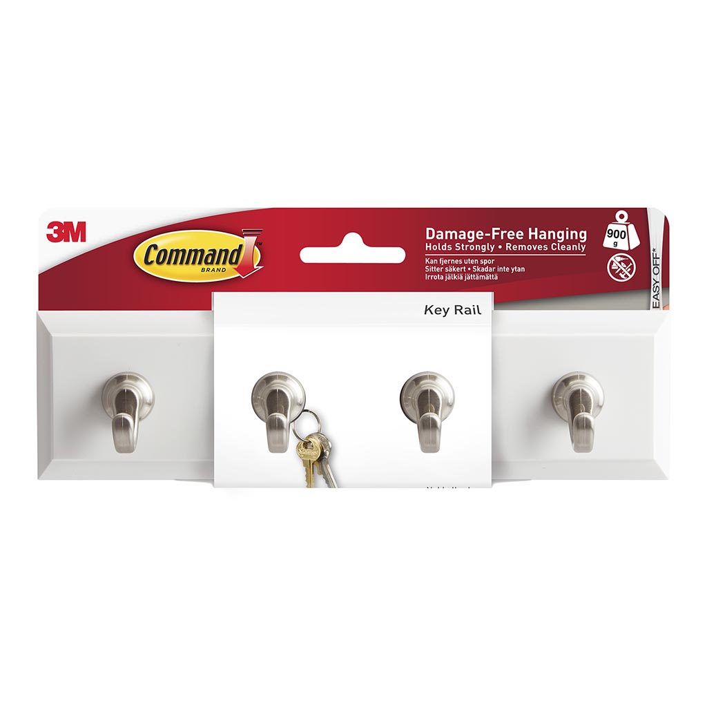 Command Quartz Key Rail HOM-18Q | Command — Discount Office
