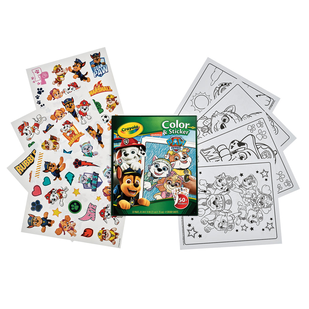 Crayola Color & Sticker Paw Patrol | Crayola — Discount Office