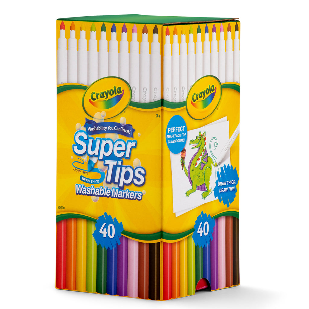 Crayola SuperTips Desk Pack, 40's pack | Crayola — Discount Office
