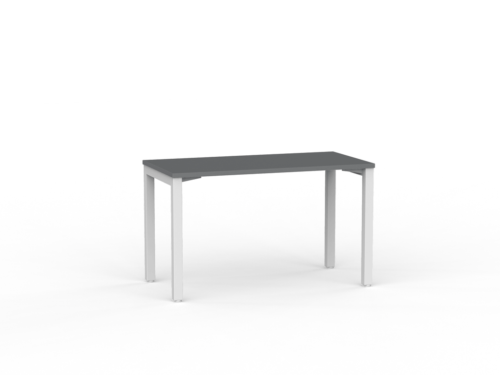 Knight's Cubit Desk 1200mm x 600mm, White Frame (Choice of Worktop Col ...