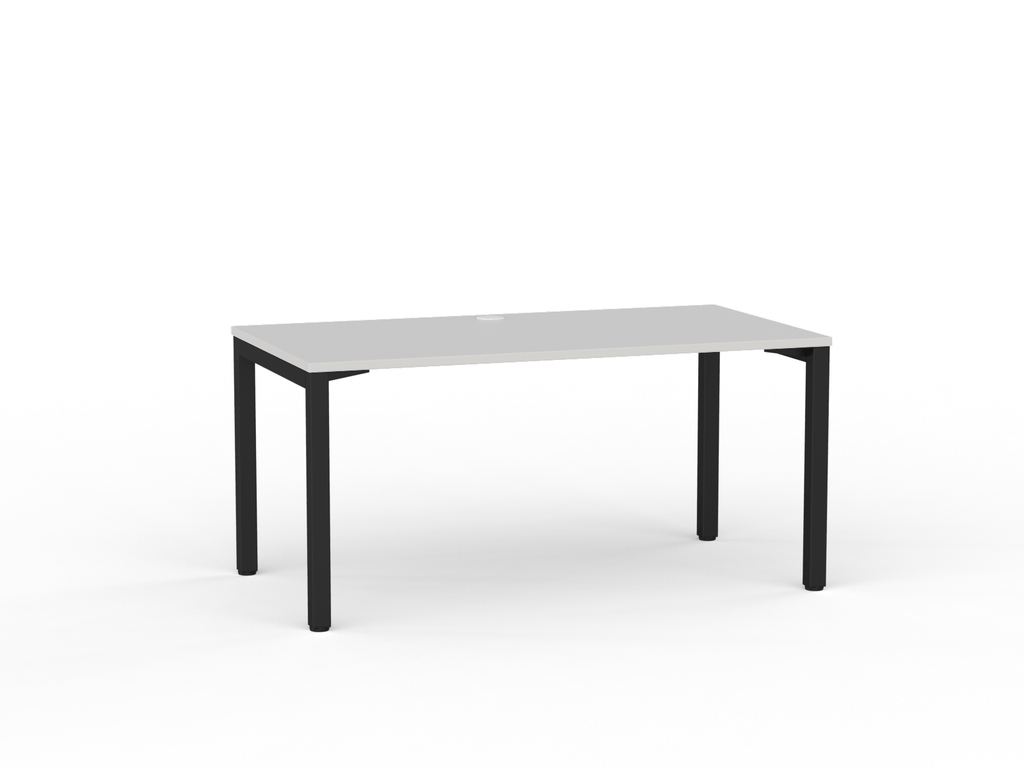 Knight's Cubit Desk 1500mm x 800mm, Black Frame (Choice of Worktop Col ...