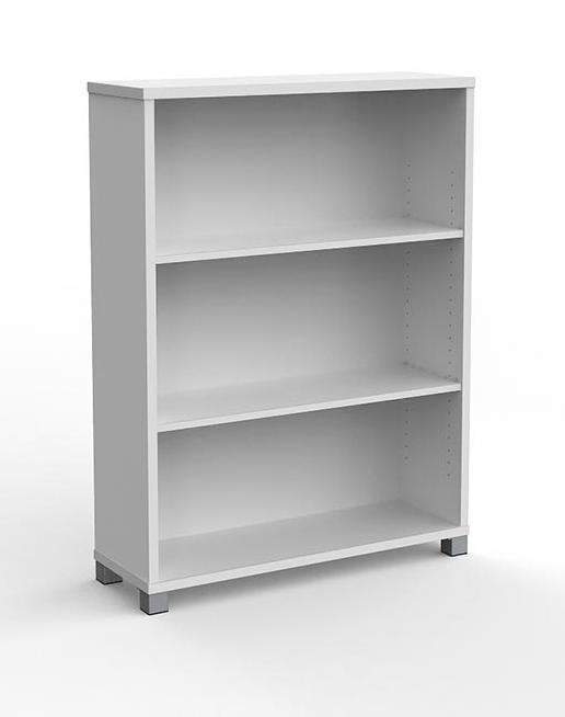 Knight's Cubit Bookcase, Bookshelf, 1200x900x315mm, White | Bookcases ...
