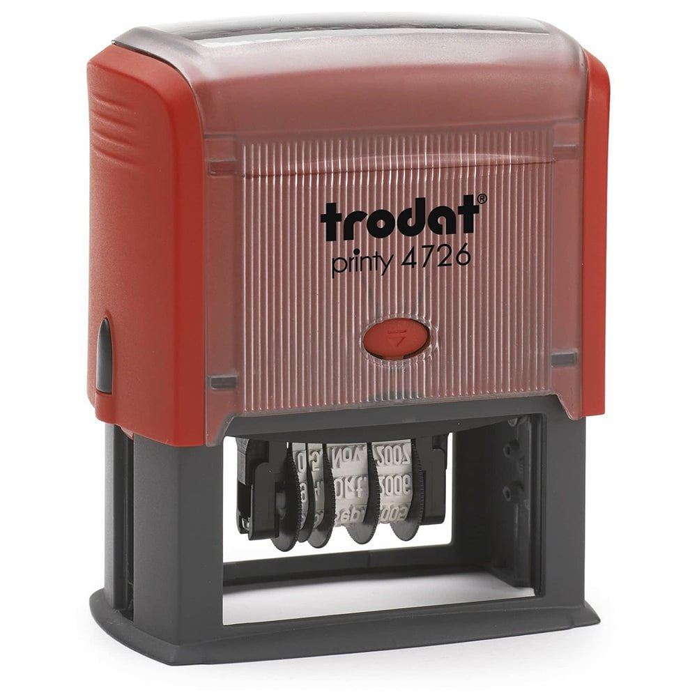 Custom Made Dater Rubber Stamp, Self-Inking, 74mm x 37mm Print Area, T ...