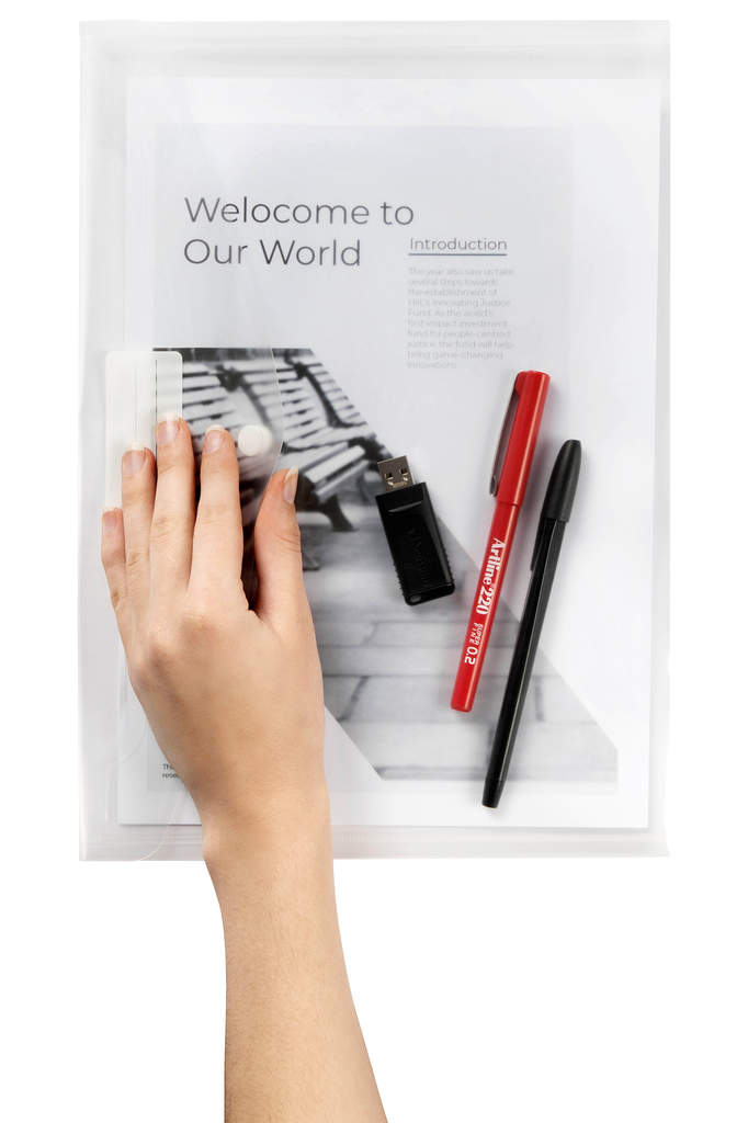 Marbig A4 Polypropylene Doculope Wallet, Clear | Document Wallets ...