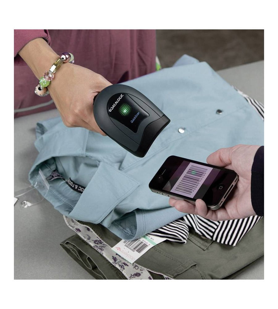 Datalogic QuickScan I QD2131 Barcode Scanner, 90A052058 Cable & Stand ...