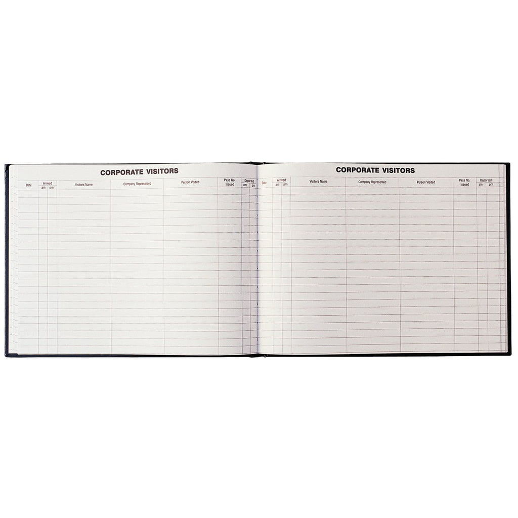 Debden Corporate Visitors Book 300x200mm PU Black | Newest Products ...