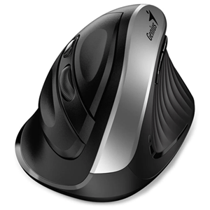 Digitus Genius Ergo 8250S Silent Vertical Mouse, Silver Grey + Black ...