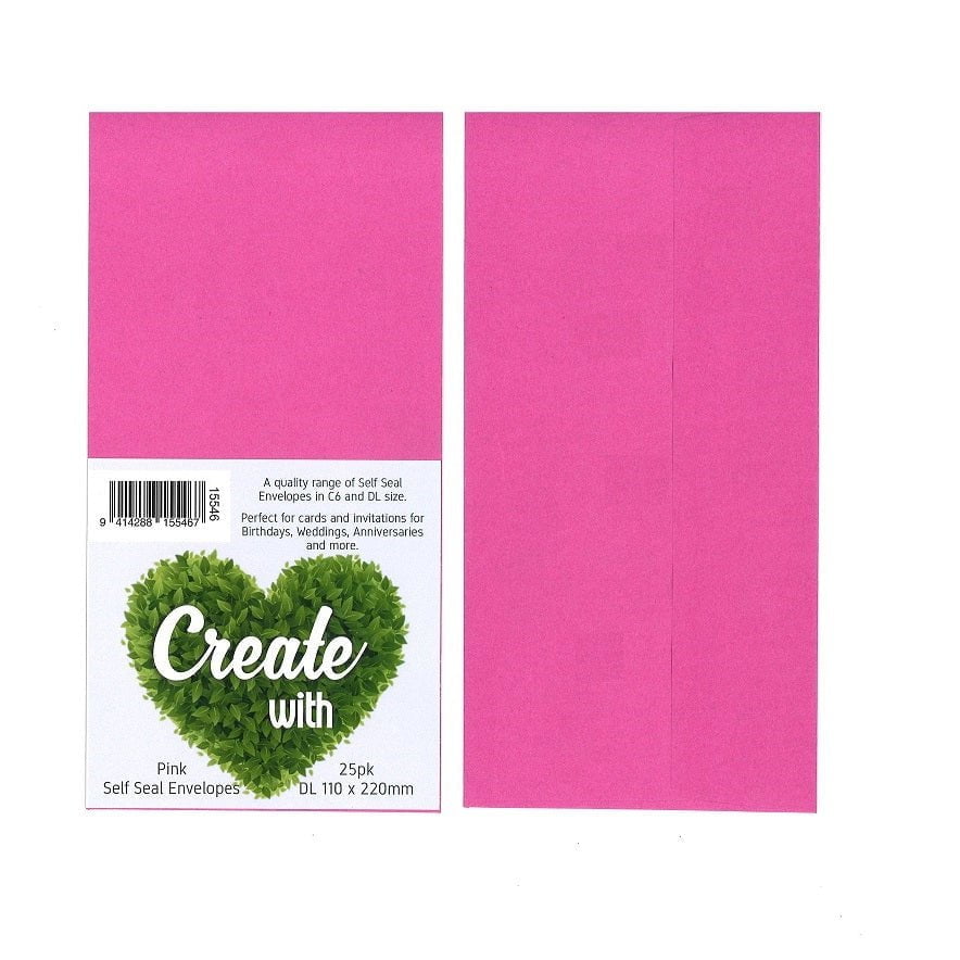 DLE Pink Colour Envelope x 25's pack | Envelopes & Mail Bags — Discount ...