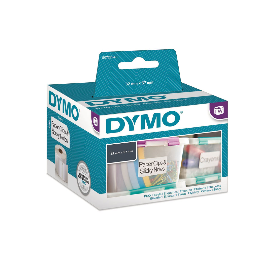 Dymo LW 57 x 32mm Removable Labels (11354) | Dymo — Discount Office