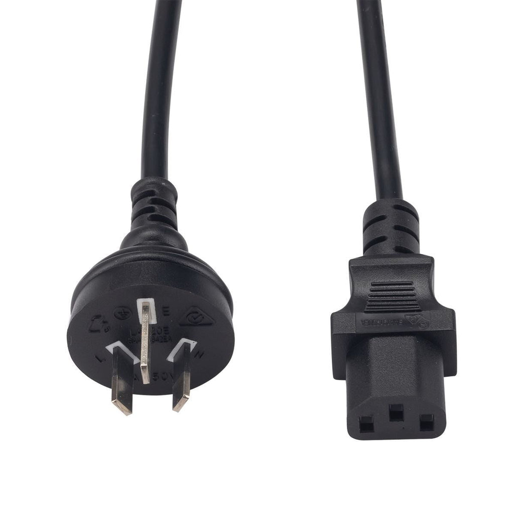 DYNAMIX 1.8M 3-Pin Plug to IEC C13 Female Plug 10A, SAA Approved Power ...