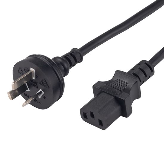 DYNAMIX 1.8M 3-Pin Plug to IEC C13 Female Plug 10A, SAA Approved Power ...