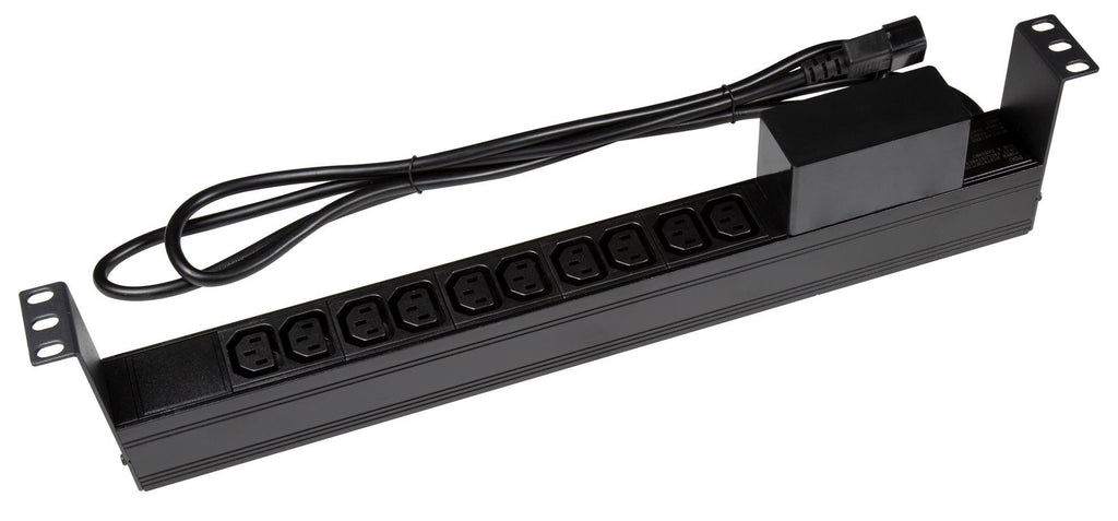 DYNAMIX 10 Outlet Horizontal Power Rail (10A IEC C13) with 6KA C-Curve ...