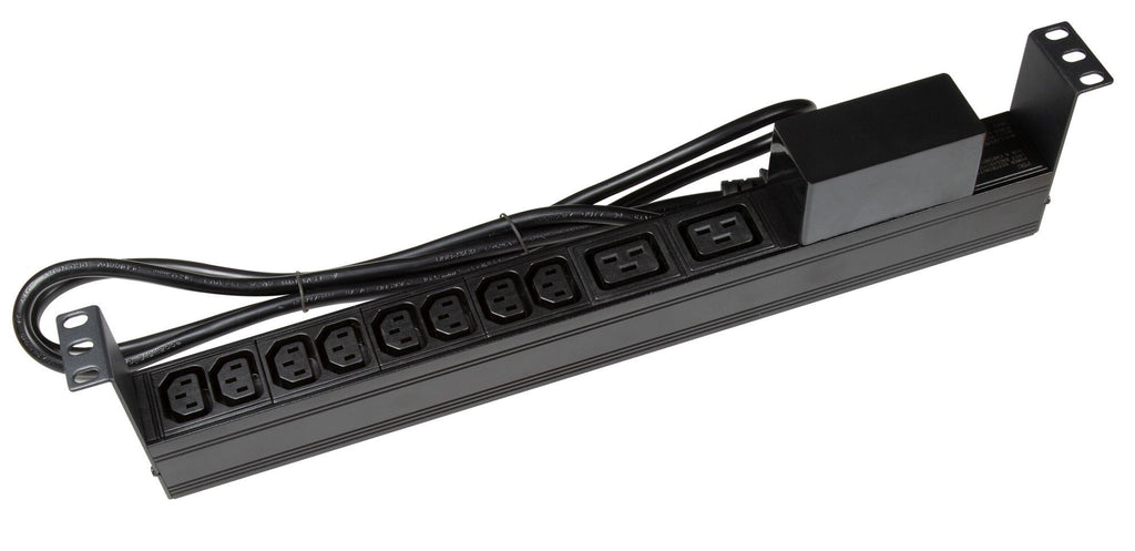 DYNAMIX 10 Outlet Horizontal Power Rail (8x 10A IEC C13 & 2x 16A IEC C ...