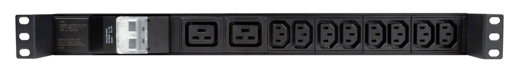 DYNAMIX 10 Outlet Horizontal Power Rail (8x 10A IEC C13 & 2x 16A IEC C ...