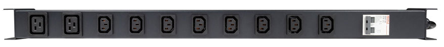 DYNAMIX 10 Outlet Vertical Power Rail (8x 10A IEC C13 & 2x 16A IEC C19 ...