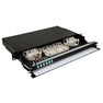 DYNAMIX 19'' 1U Fibre Tray 12C LC MM FULLY LOADED w 12x LC Elite OM4 P ...